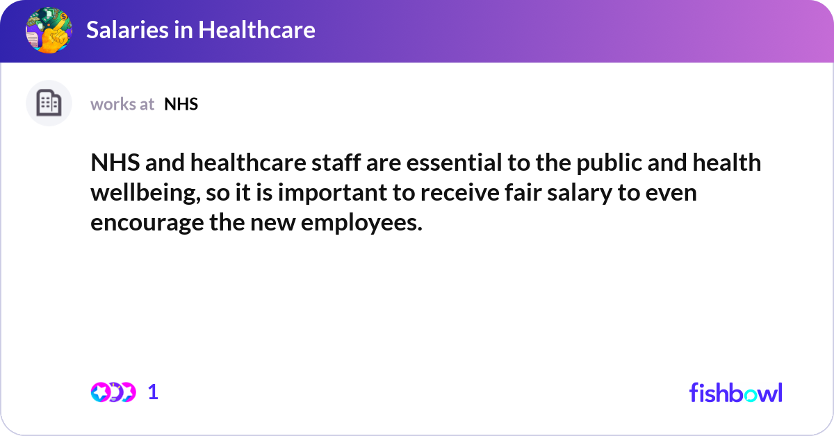 NHS and healthcare staff are essential to the publ... | Fishbowl