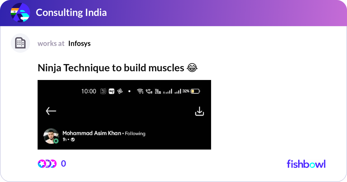 Ninja Technique to build muscles 😂 | Fishbowl