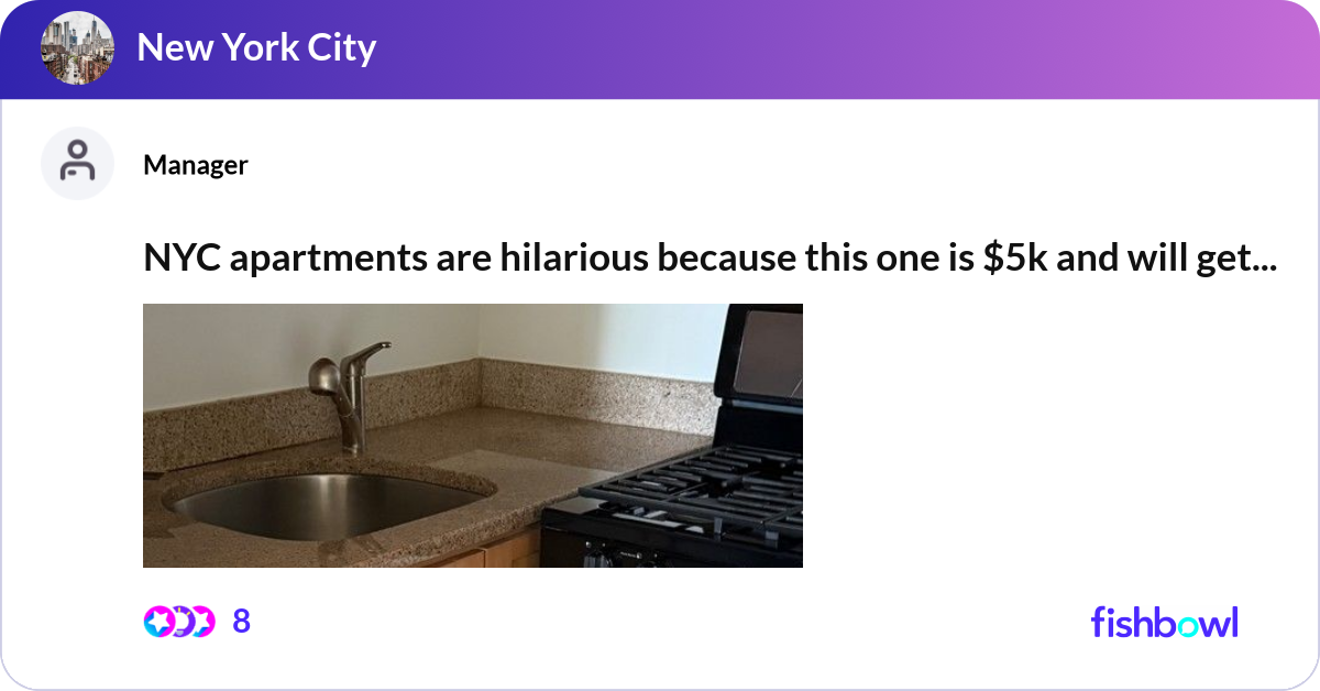 NYC apartments are hilarious because this one is $... | Fishbowl