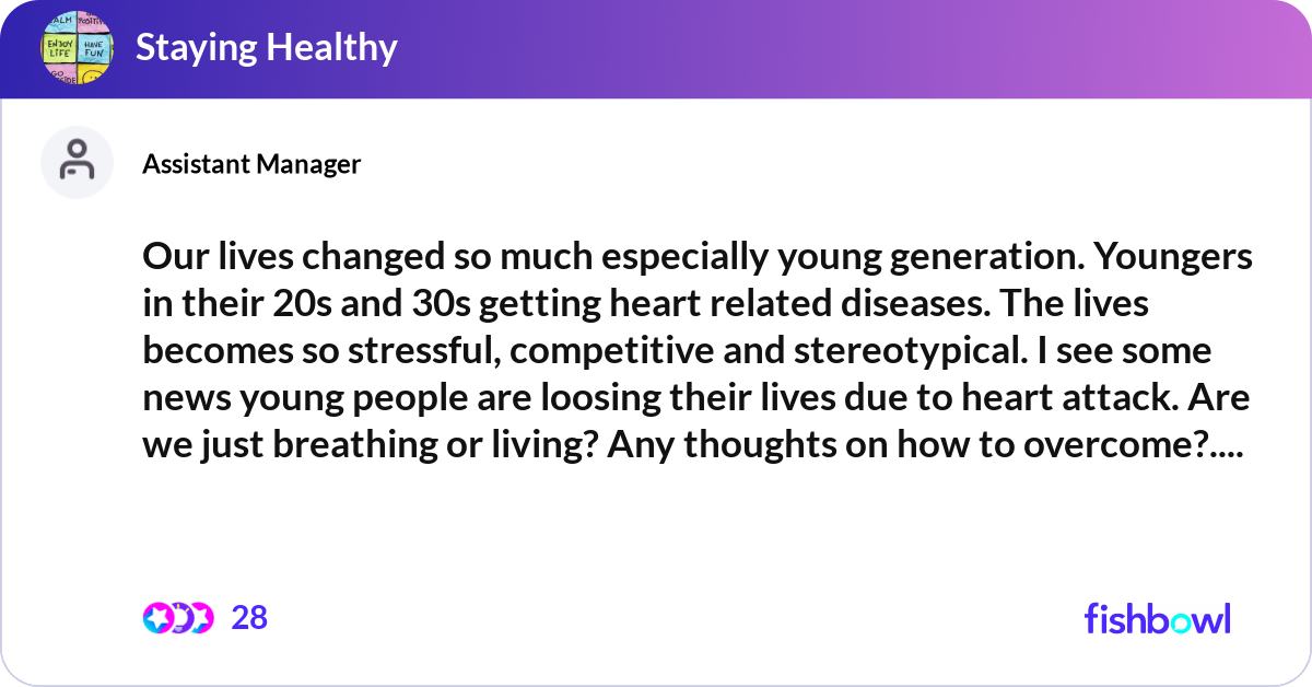 Our lives changed so much especially young generat... | Fishbowl