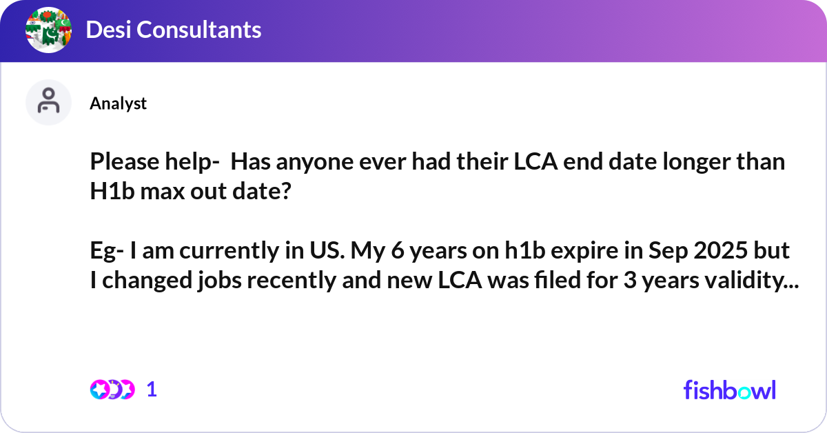 Please help- Has anyone ever had their LCA end da... | Fishbowl