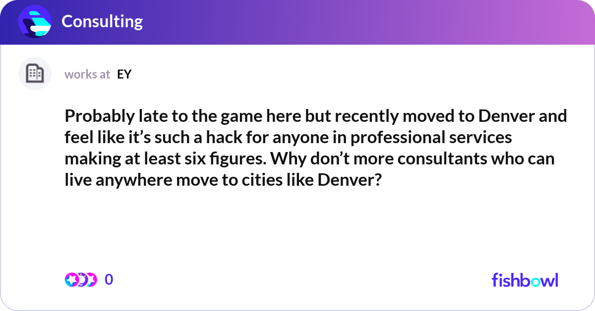 Probably late to the game here but recently moved ... | Fishbowl