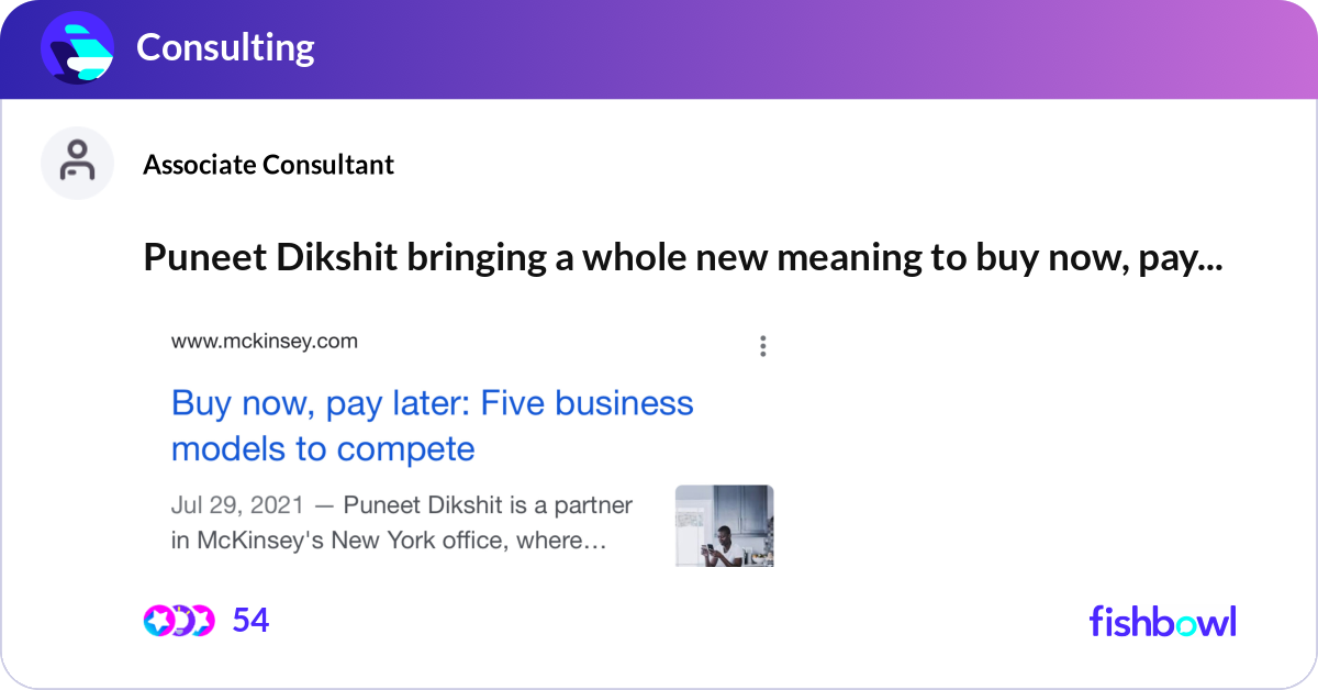 Puneet Dikshit bringing a whole new meaning to buy... | Fishbowl