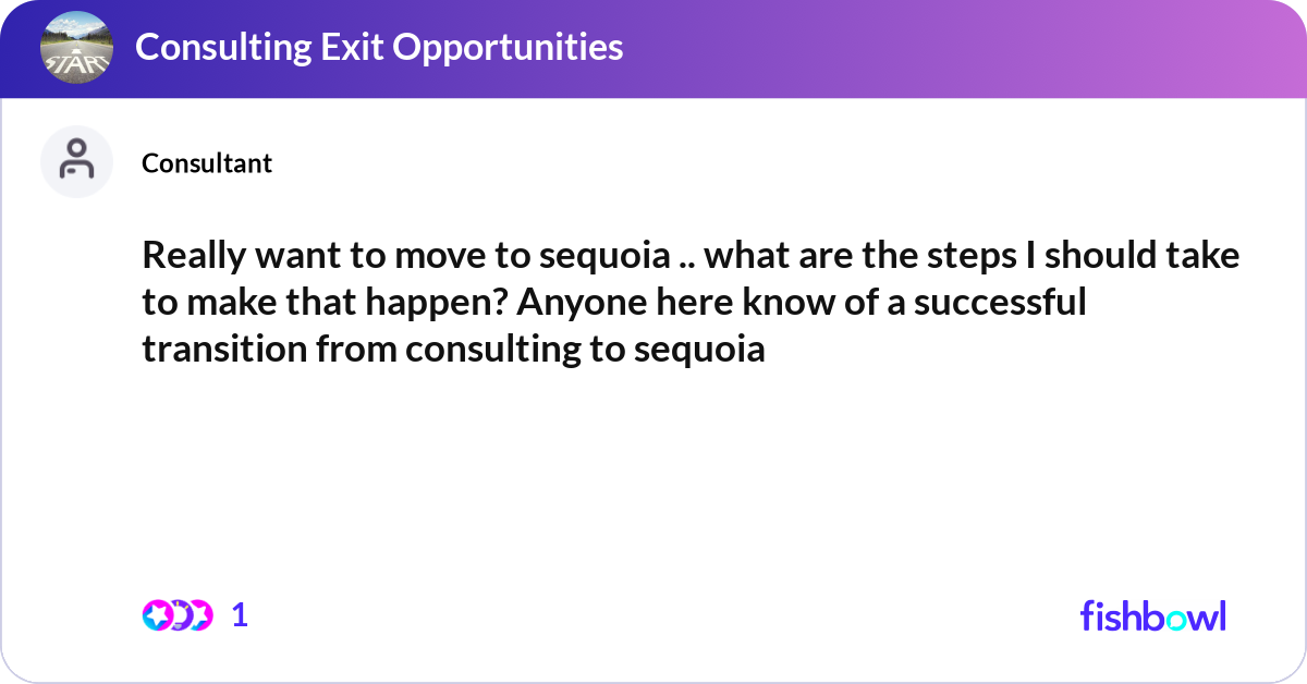 Really want to move to sequoia .. what are the ste... | Fishbowl