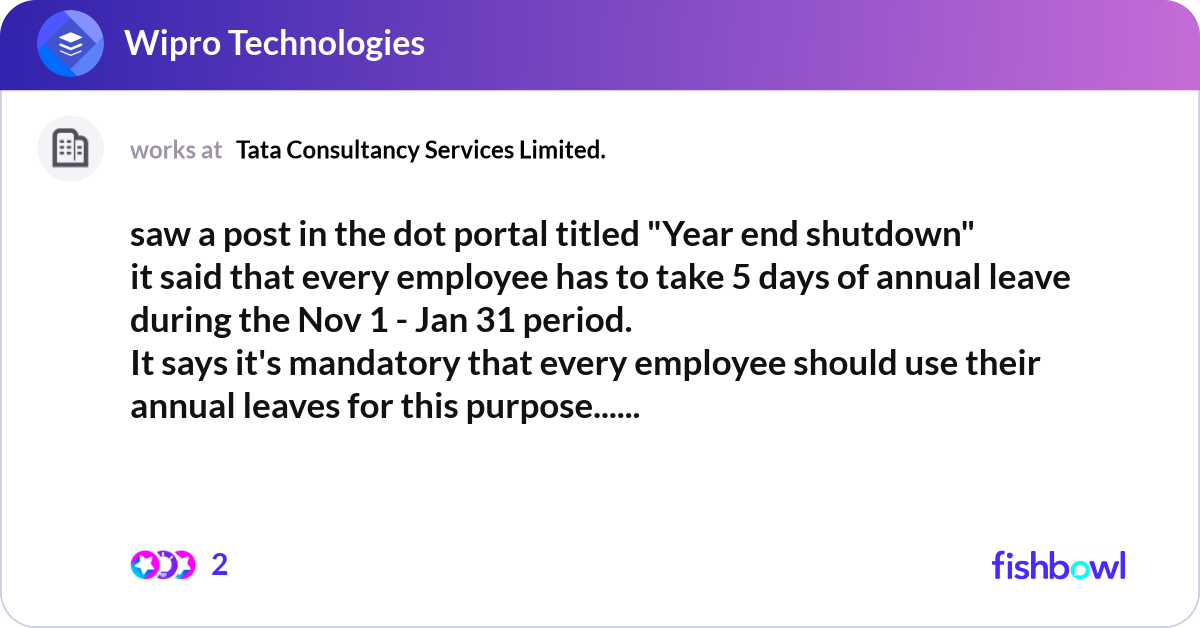 saw a post in the dot portal titled "Year end shut... | Fishbowl