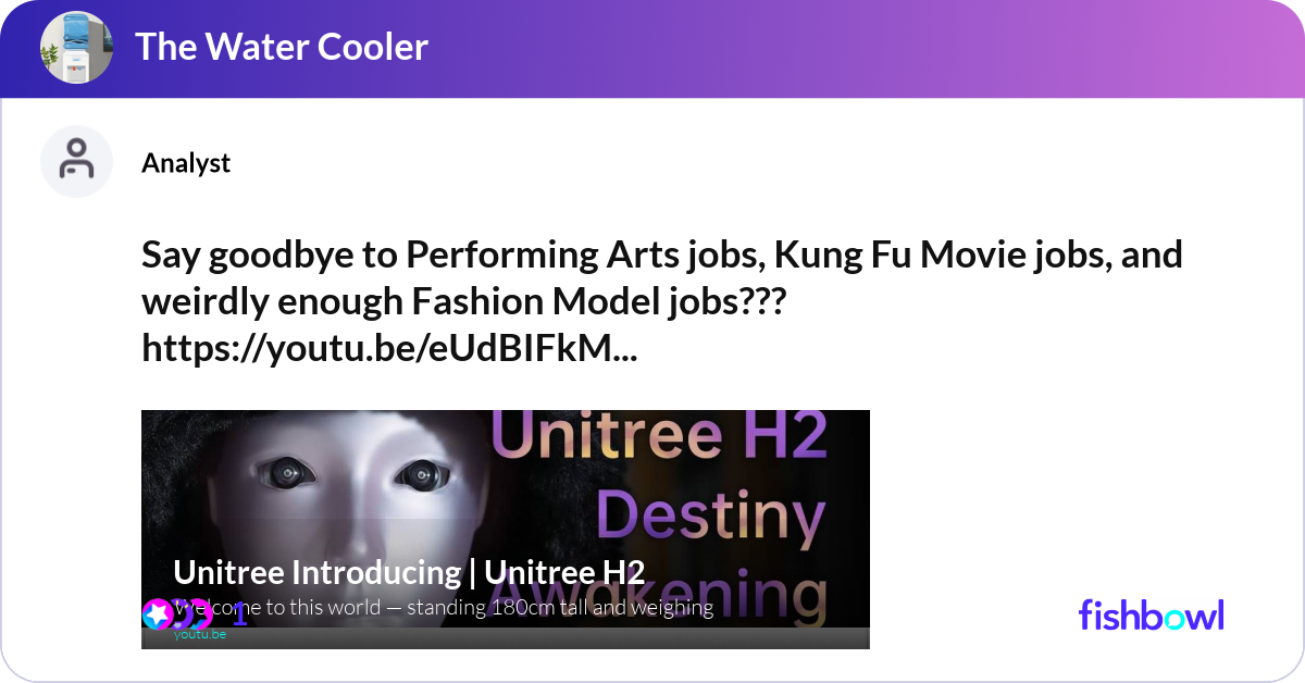 Say goodbye to Performing Arts jobs, Kung Fu Movie... | Fishbowl
