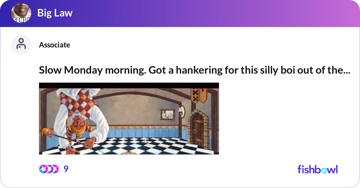 Slow Monday morning. Got a hankering for this sill... | Fishbowl
