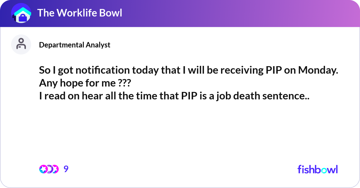 So I got notification today that I will be receivi... | Fishbowl