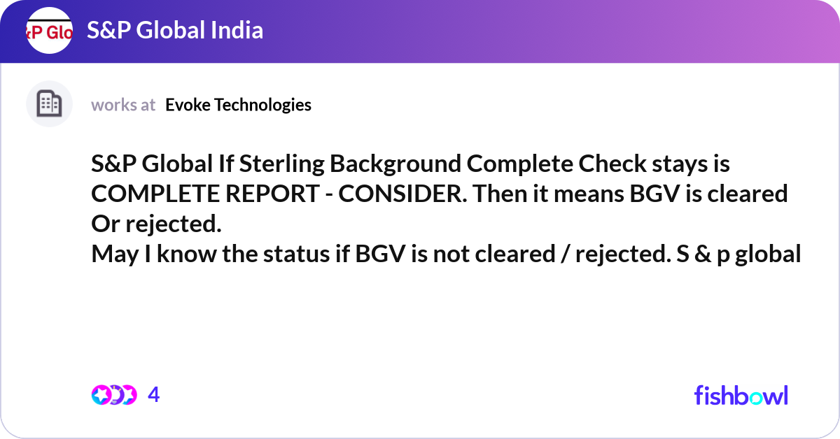 S&P Global If Sterling Background Complete Check s... | Fishbowl