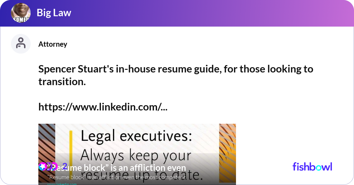 Spencer Stuart's in-house resume guide, for those ... | Fishbowl