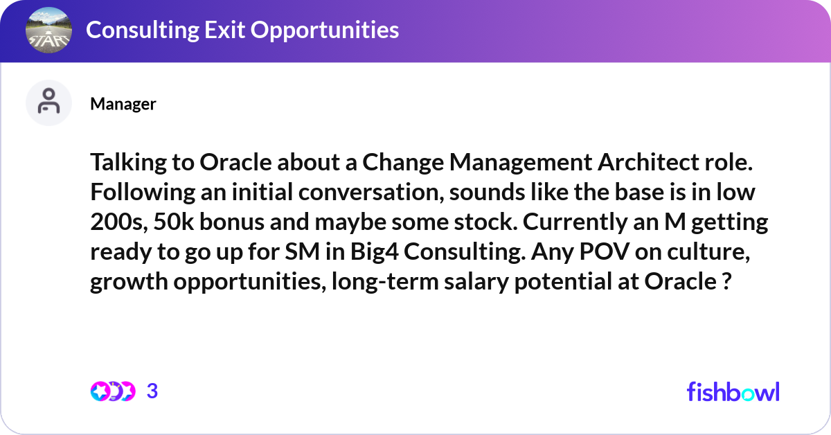Talking to Oracle about a Change Management Archit... | Fishbowl