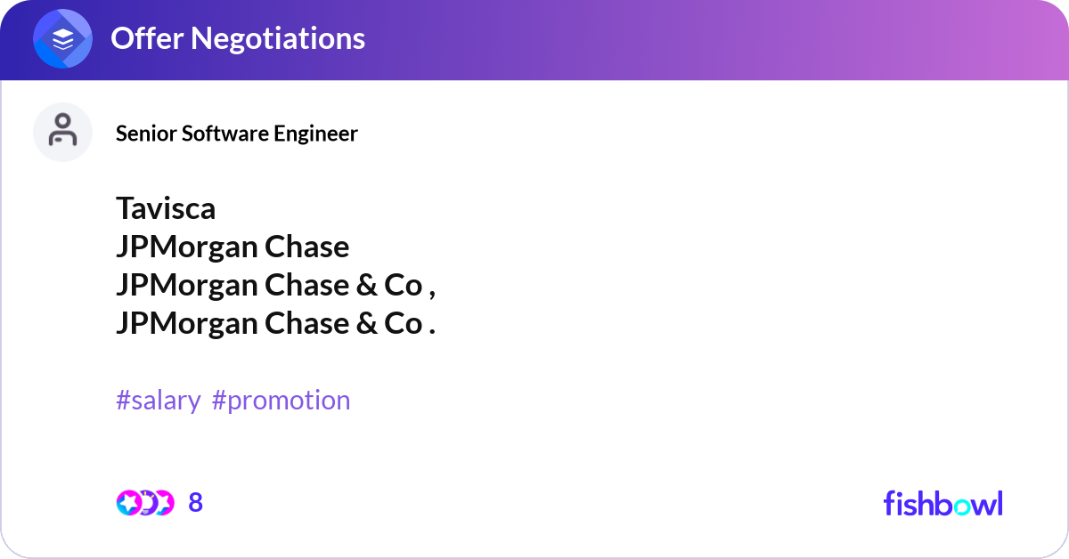 Tavisca JPMorgan Chase JPMorgan Chase & Co , JPMo... | Fishbowl