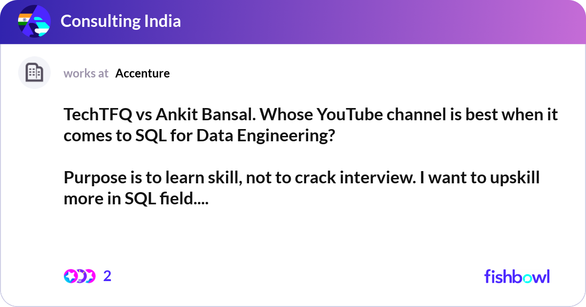 TechTFQ vs Ankit Bansal. Whose YouTube channel is ... | Fishbowl