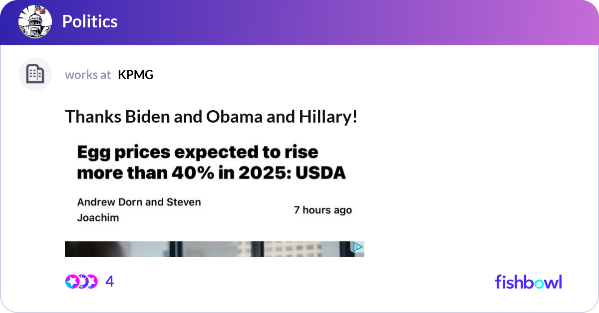 Thanks Biden and Obama and Hillary! | Fishbowl