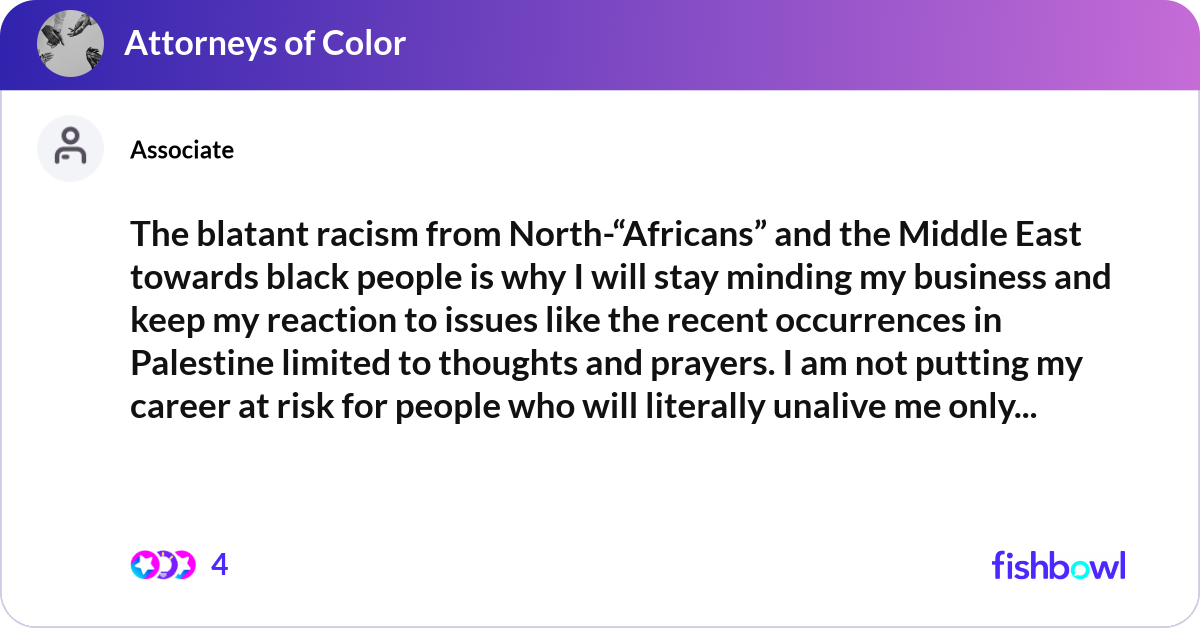 The blatant racism from North-“Africans” and the M... | Fishbowl