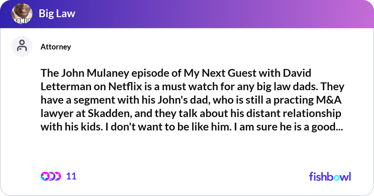 The John Mulaney episode of My Next Guest with Dav... | Fishbowl