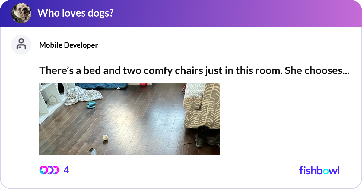 There’s a bed and two comfy chairs just in this ro... | Fishbowl