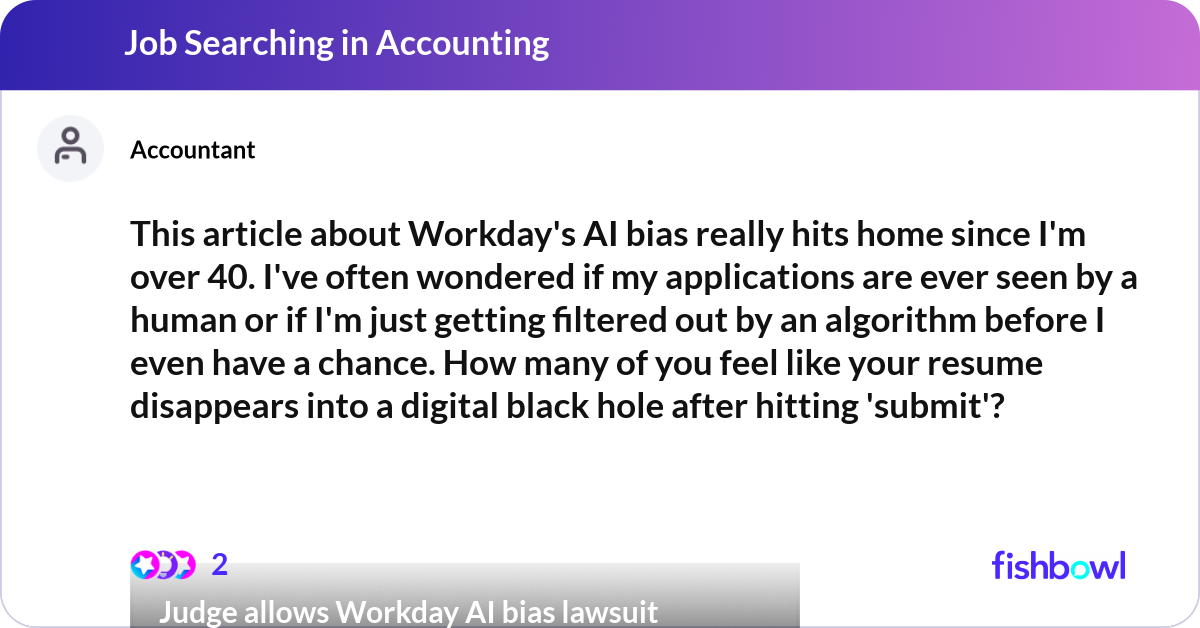 This article about Workday's AI bias really hits h... | Fishbowl