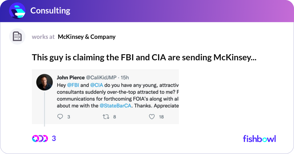 This guy is claiming the FBI and CIA are sending M... | Fishbowl
