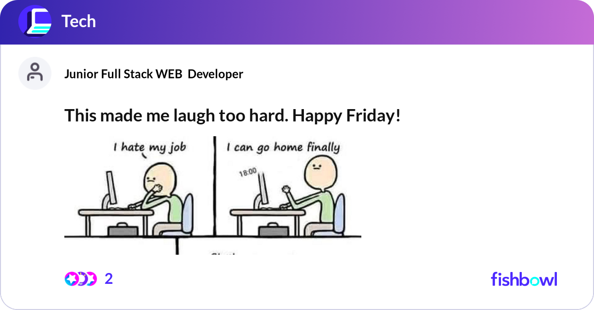 This made me laugh too hard. Happy Friday! | Fishbowl
