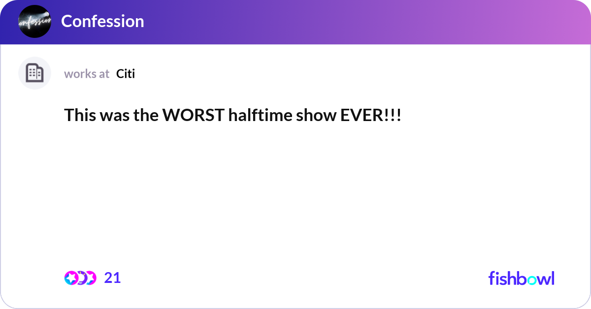 This was the WORST halftime show EVER!!! | Fishbowl