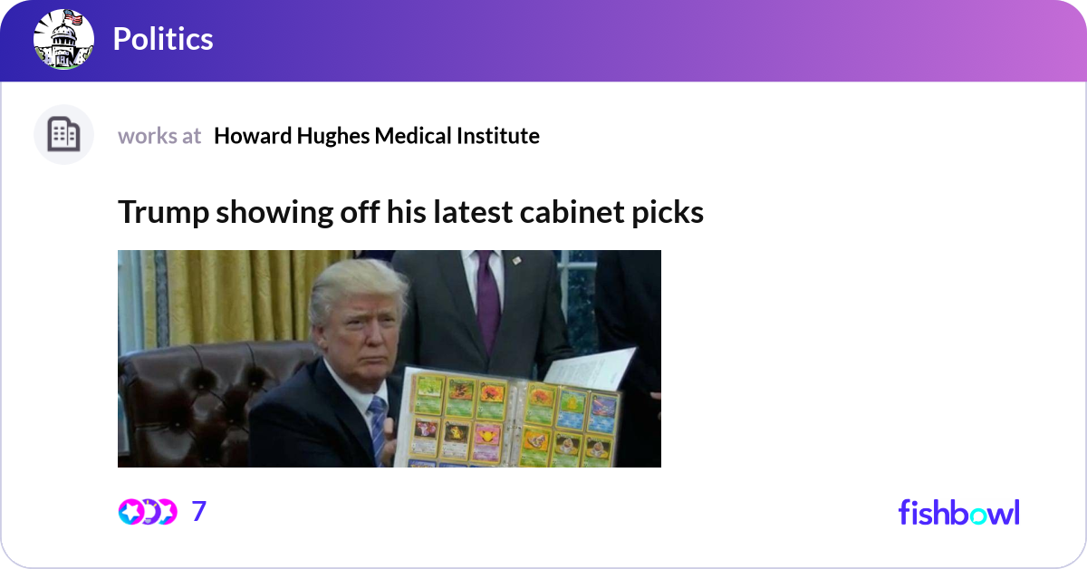 Trump showing off his latest cabinet picks | Fishbowl
