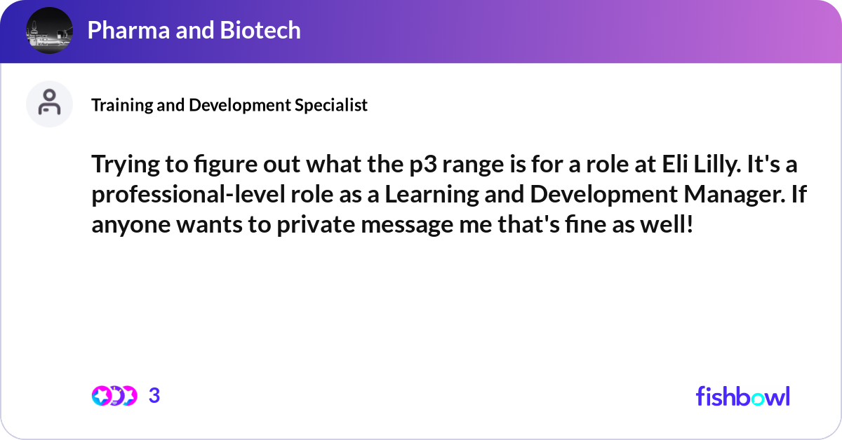 Trying to figure out what the p3 range is for a ro... | Fishbowl
