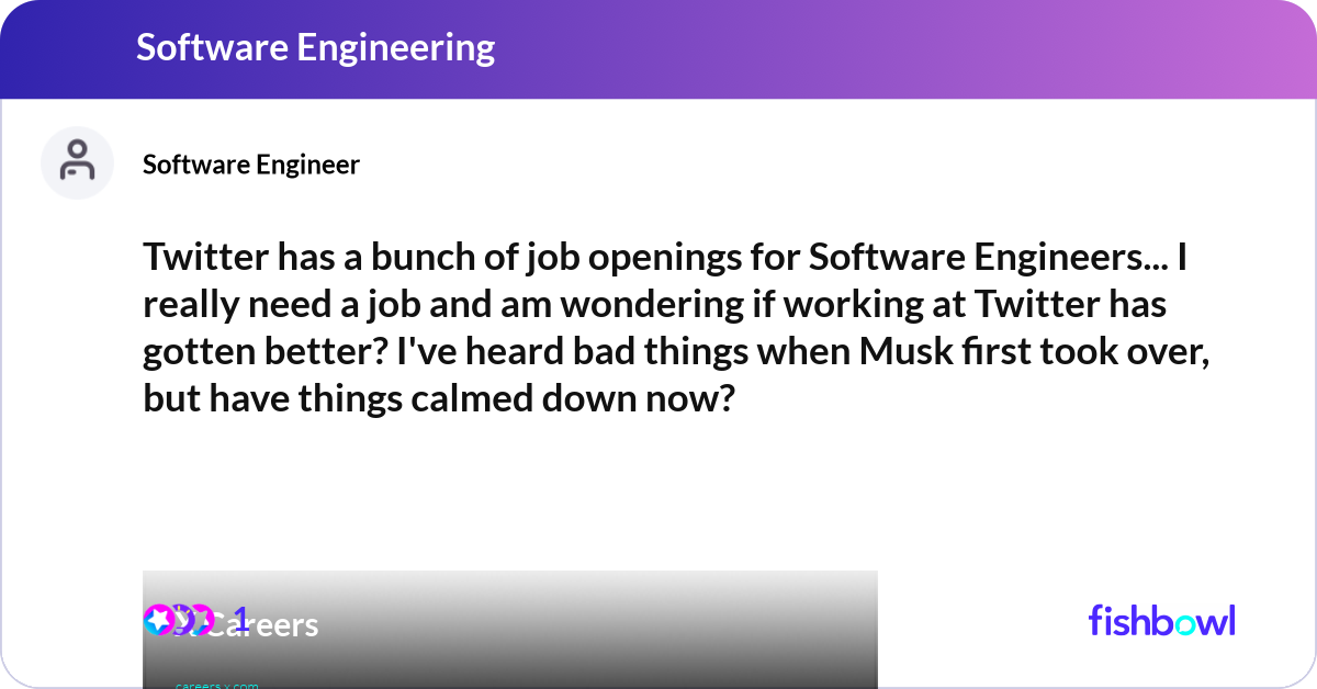 Twitter has a bunch of job openings for Software E... | Fishbowl