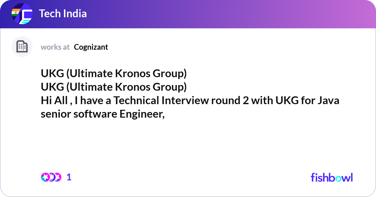 UKG (Ultimate Kronos Group) UKG (Ultimate Kronos ... | Fishbowl