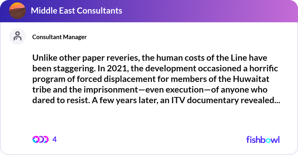 Unlike other paper reveries, the human costs of th... | Fishbowl