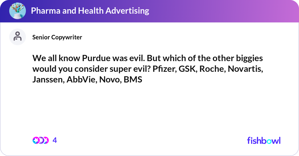 We all know Purdue was evil. But which of the othe... | Fishbowl