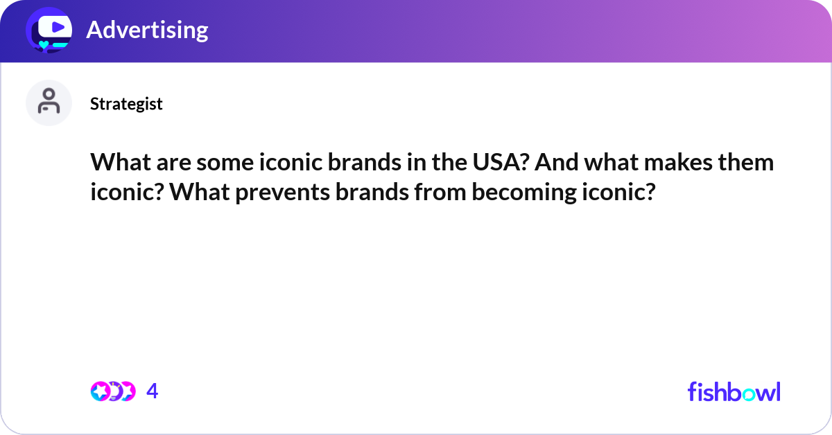 What are some iconic brands in the USA? And what m... | Fishbowl