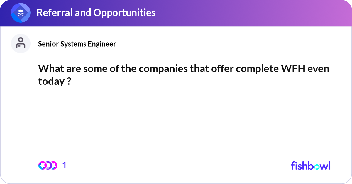 What are some of the companies that offer complete... | Fishbowl