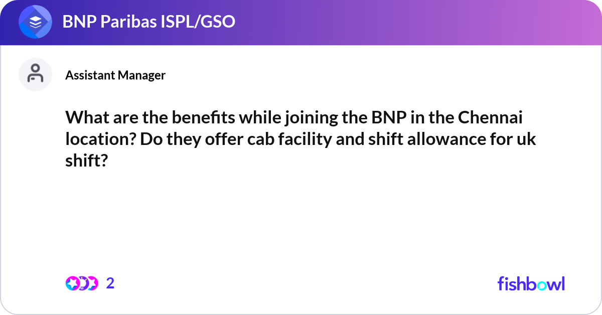 What are the benefits while joining the BNP in the... | Fishbowl