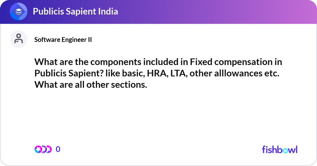 What are the components included in Fixed compensa... | Fishbowl