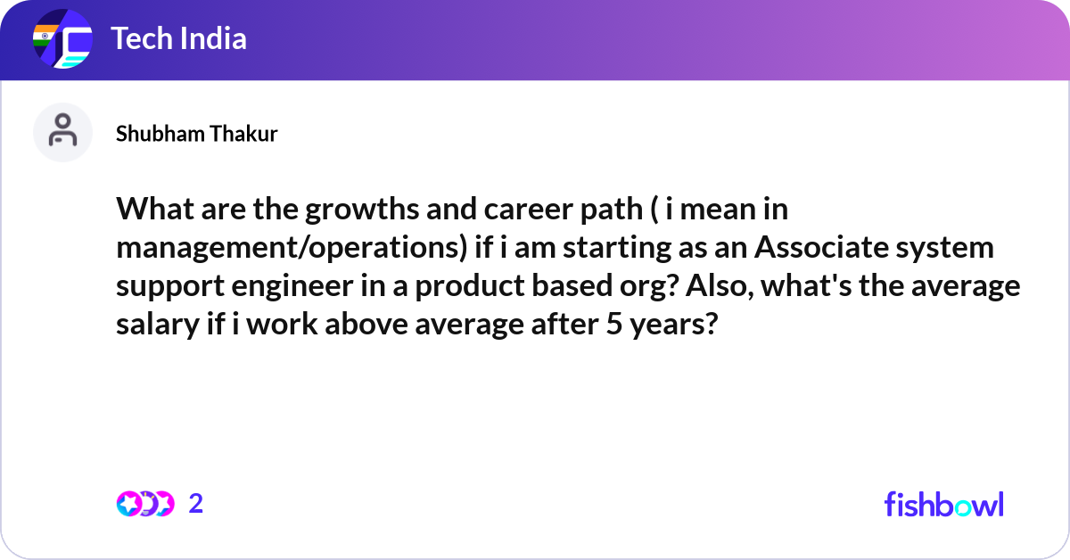 What are the growths and career path ( i mean in m... | Fishbowl