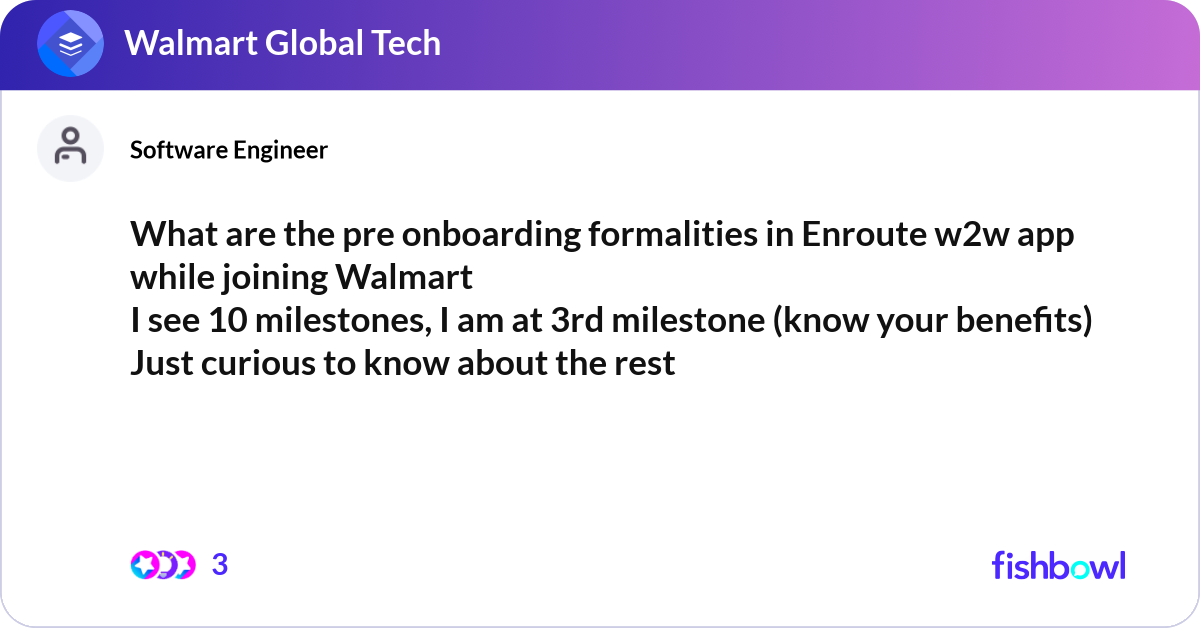 What are the pre onboarding formalities in Enroute... | Fishbowl