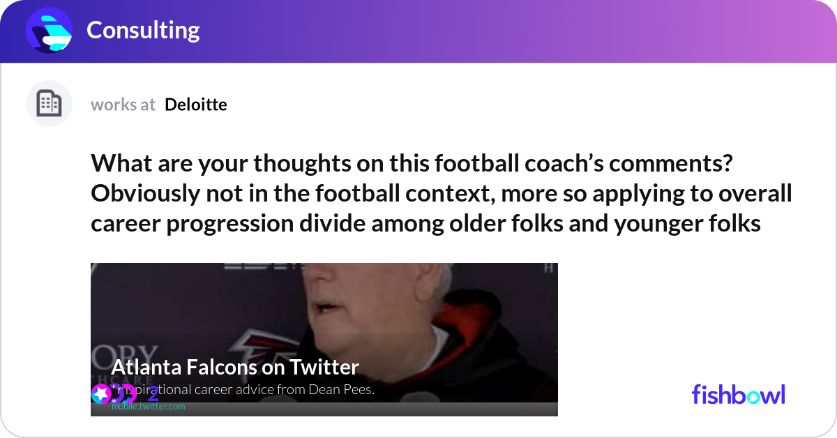 What are your thoughts on this football coach’s co... | Fishbowl