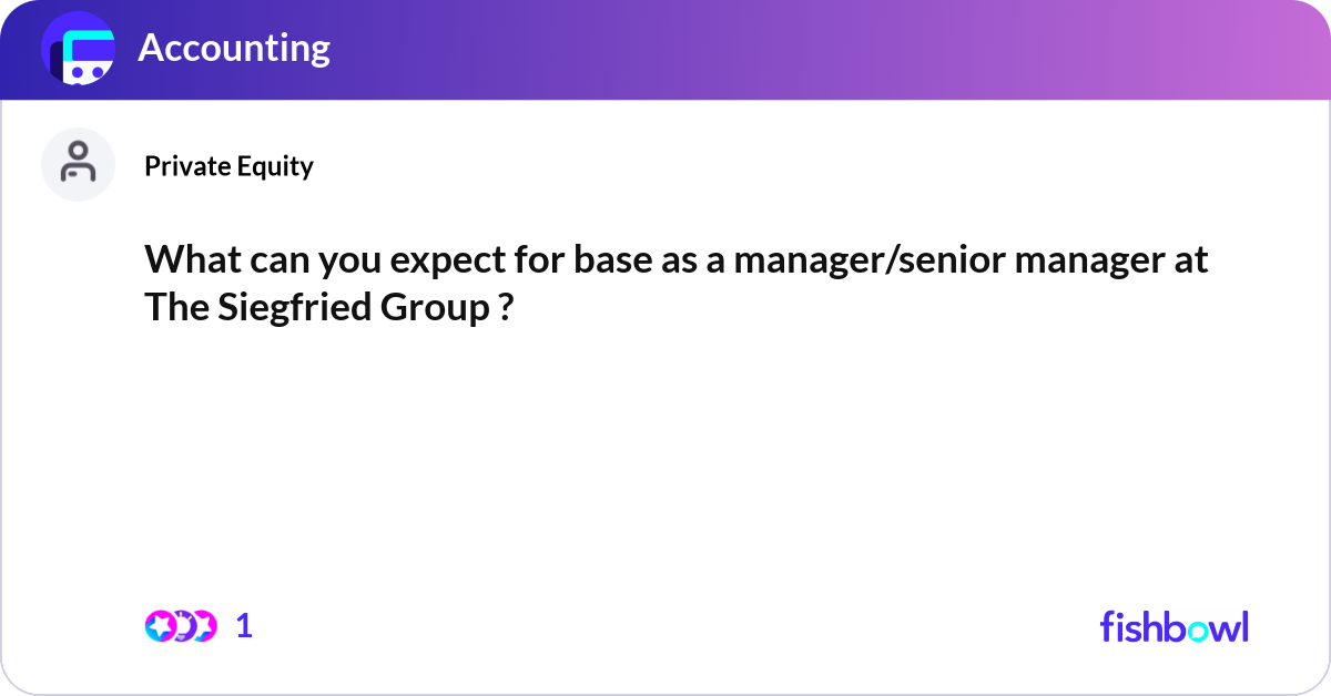 What can you expect for base as a manager/senior m... | Fishbowl