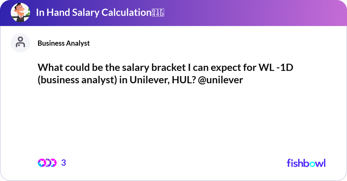 What could be the salary bracket I can expect for ... | Fishbowl