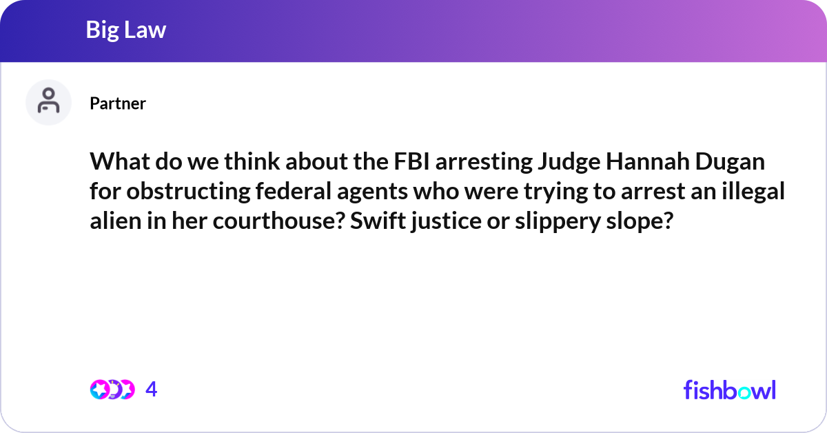 What do we think about the FBI arresting Judge Han... | Fishbowl