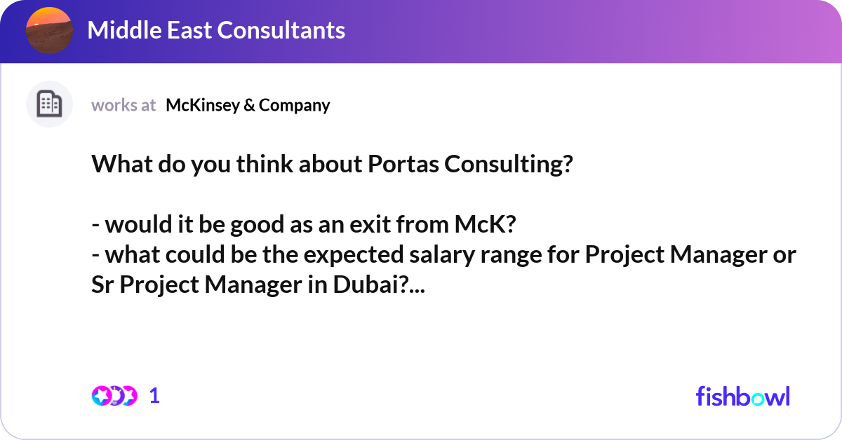 What do you think about Portas Consulting? - woul... | Fishbowl