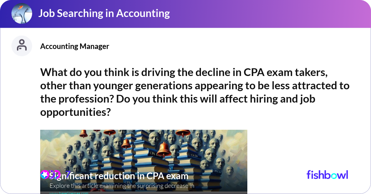 What do you think is driving the decline in CPA ex... | Fishbowl