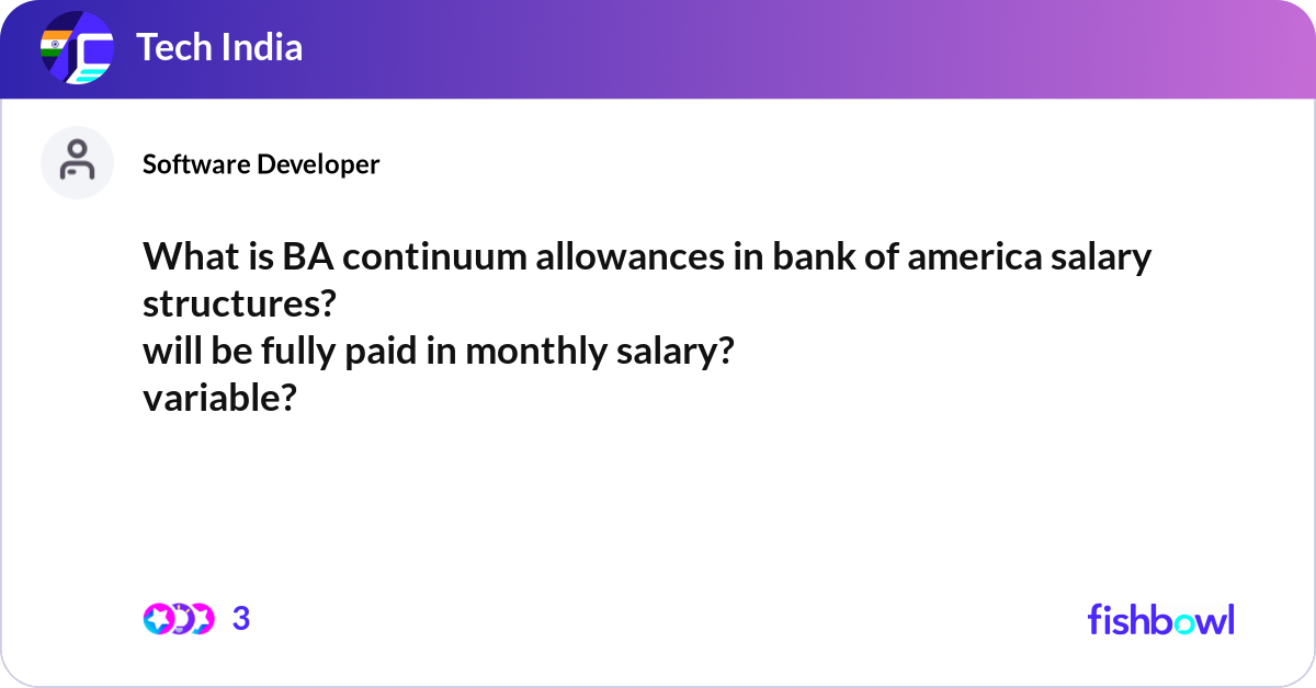 What is BA continuum allowances in bank of america... | Fishbowl