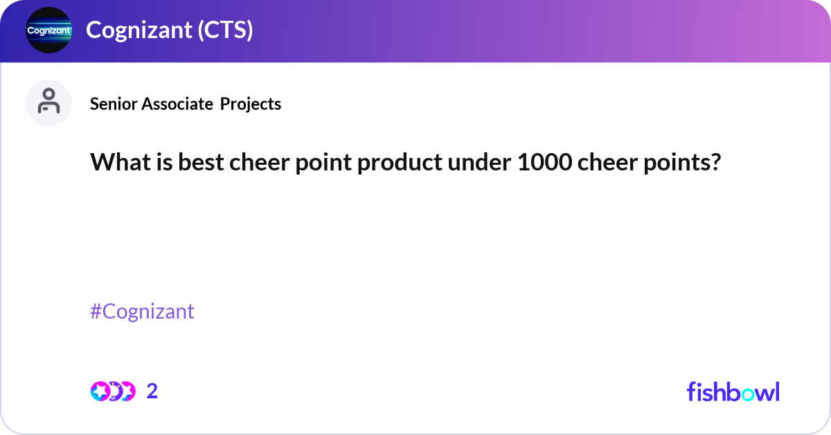 What is best cheer point product under 1000 cheer ... | Fishbowl