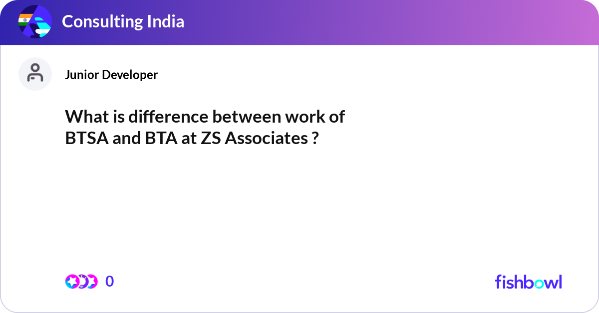 What is difference between work of BTSA and BTA a... | Fishbowl