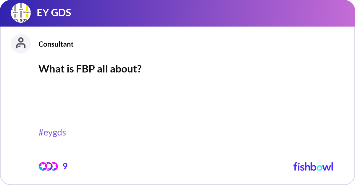 What is FBP all about? | Fishbowl