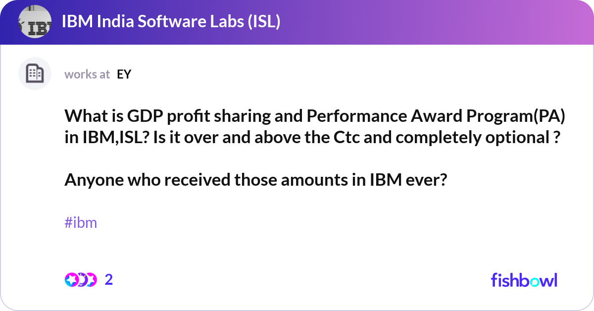 What is GDP profit sharing and Performance Award P... | Fishbowl