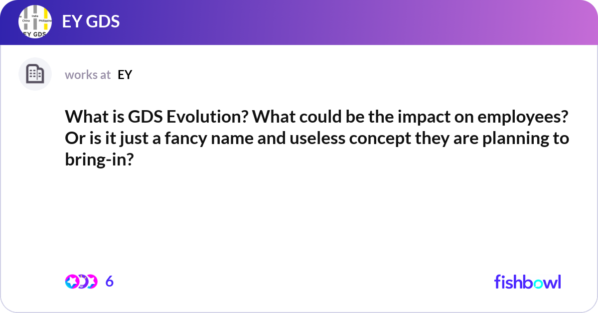 What is GDS Evolution? What could be the impact on... | Fishbowl
