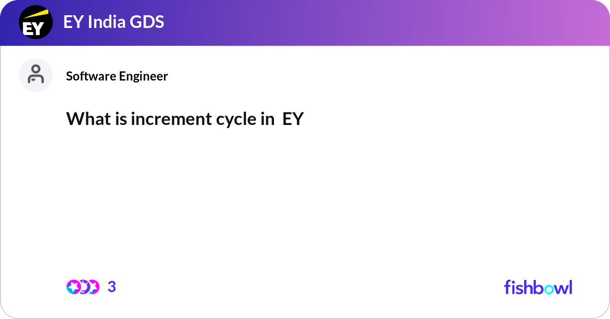 What is increment cycle in EY | Fishbowl